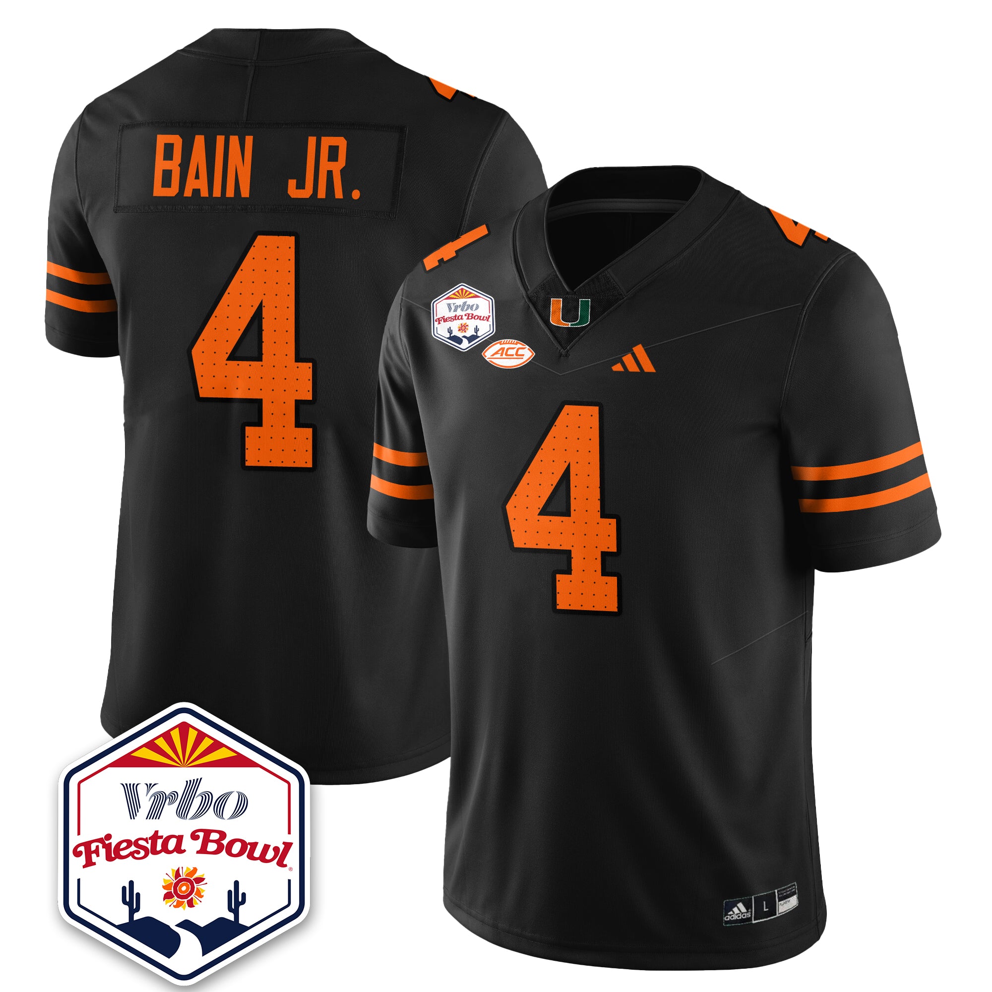 MIA Football Vapor Limited Jersey - Vrbo Fiesta Bowl - All Stitched ...